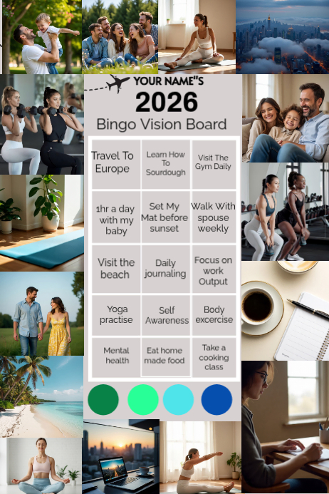 Vision Board Template | PosterMyWall