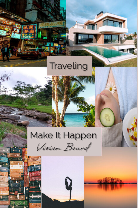 Vision Board Poster Template | PosterMyWall