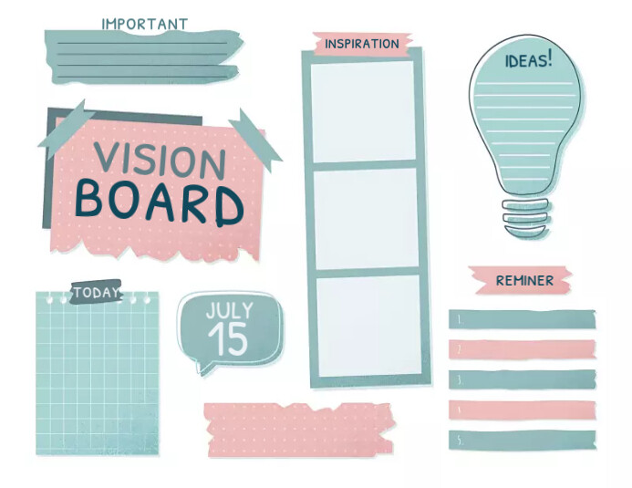 Copy of Vision Board Template | PosterMyWall