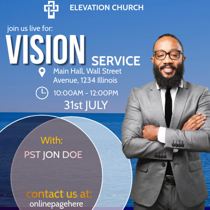 VISION SERVICE (1) Template | PosterMyWall