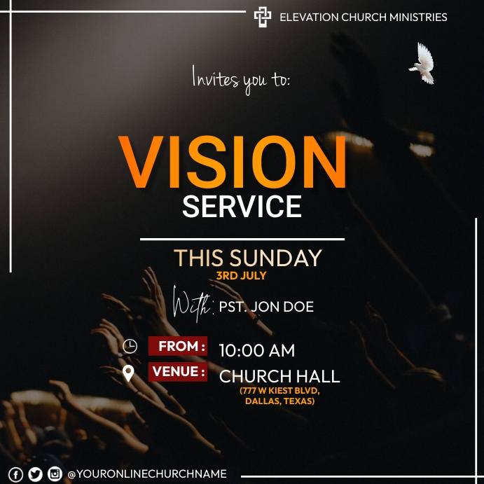 VISION SERVICE (1) Template | PosterMyWall