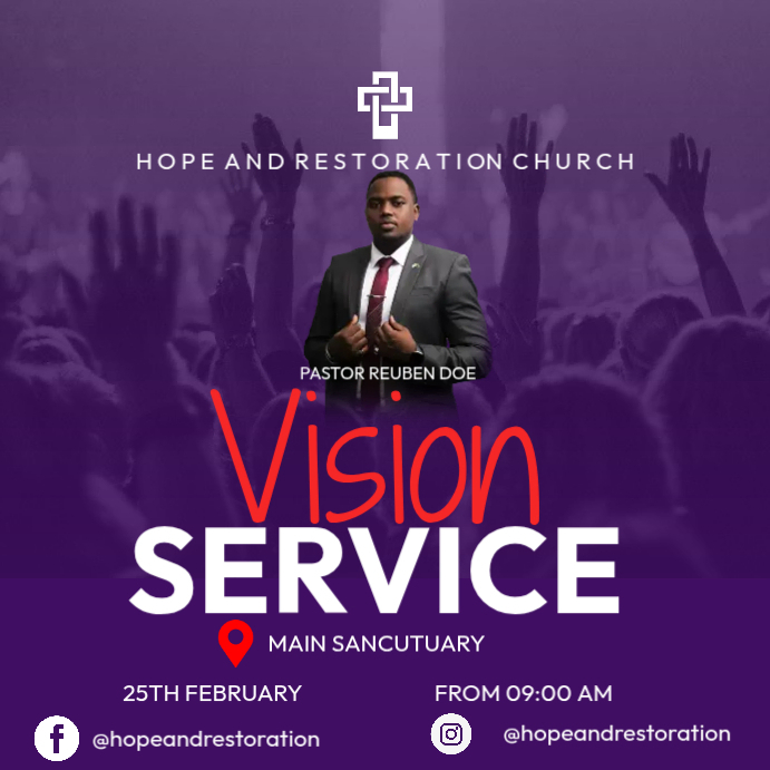 Vision service Template | PosterMyWall