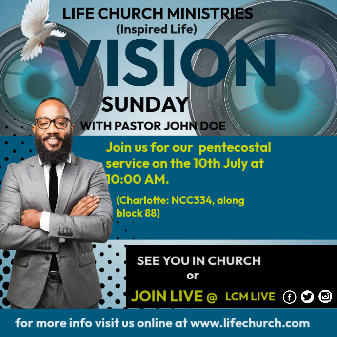 VISION SUNDAY (1) Template | PosterMyWall