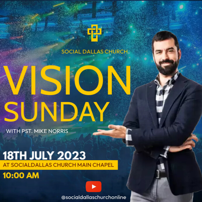 Plantilla de Vision sunday (1) | PosterMyWall