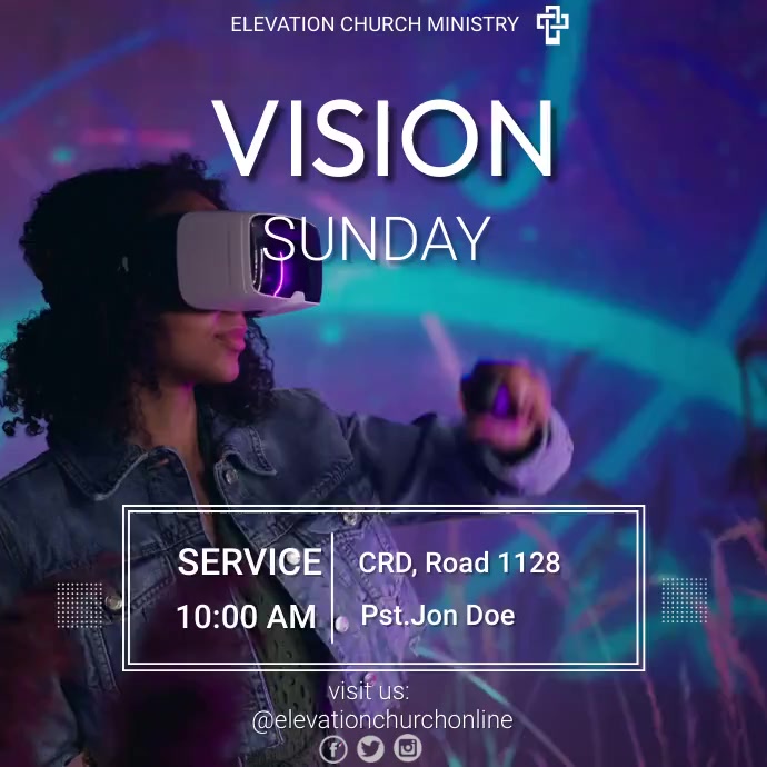 VISION SUNDAY (15) Template | PosterMyWall