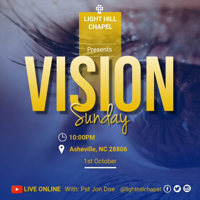 Copy of VISION SUNDAY (2) | PosterMyWall