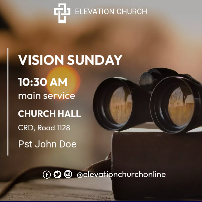 VISION SUNDAY (3) Template | PosterMyWall