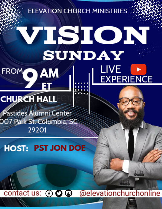 VISION SUNDAY (3) Template | PosterMyWall