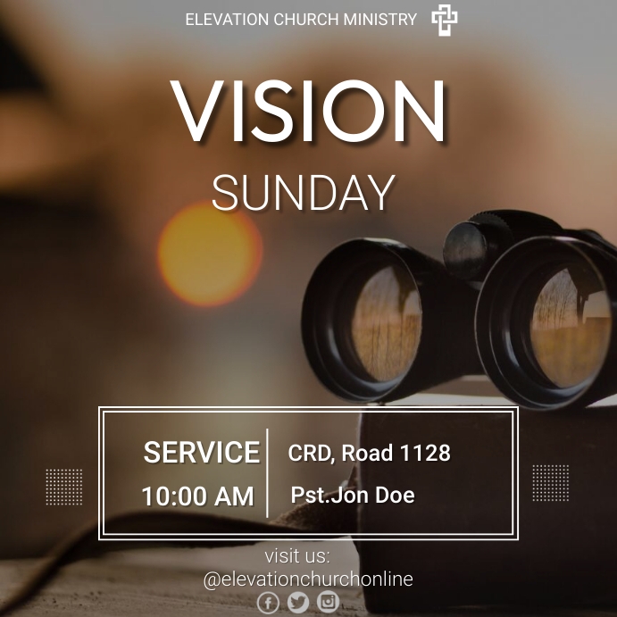 VISION SUNDAY (7) Template | PosterMyWall