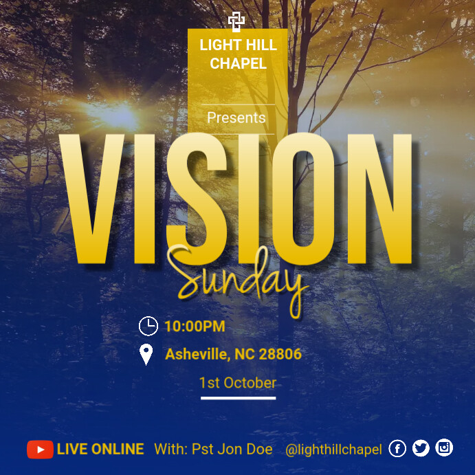 Copy of VISION SUNDAY (7) | PosterMyWall