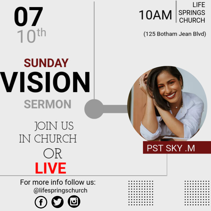 Copy of VISION SUNDAY (7) | PosterMyWall