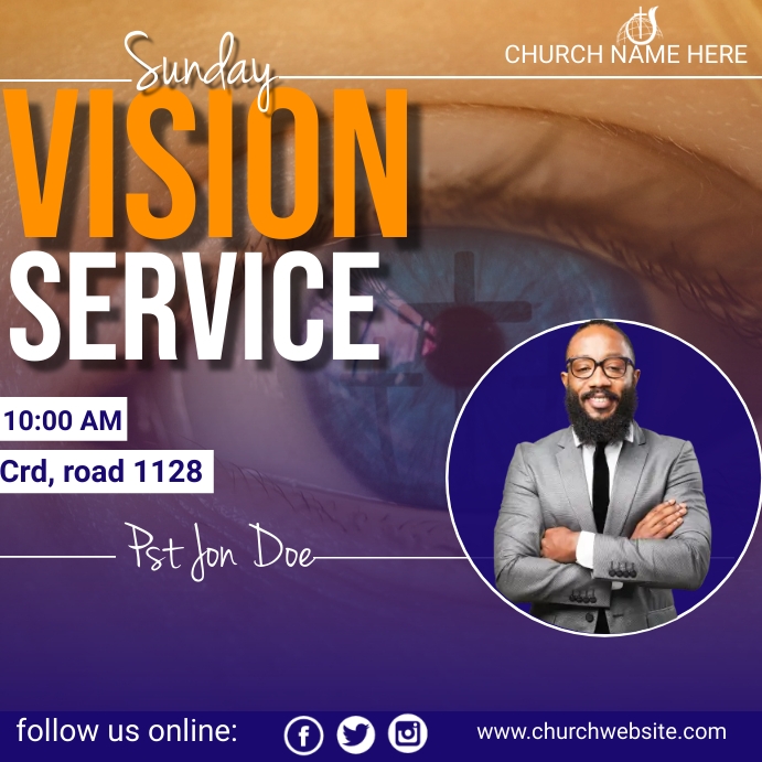 VISION SUNDAY (8) Template | PosterMyWall