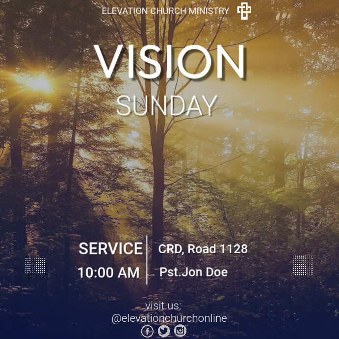 VISION SUNDAY (8) Template | PosterMyWall