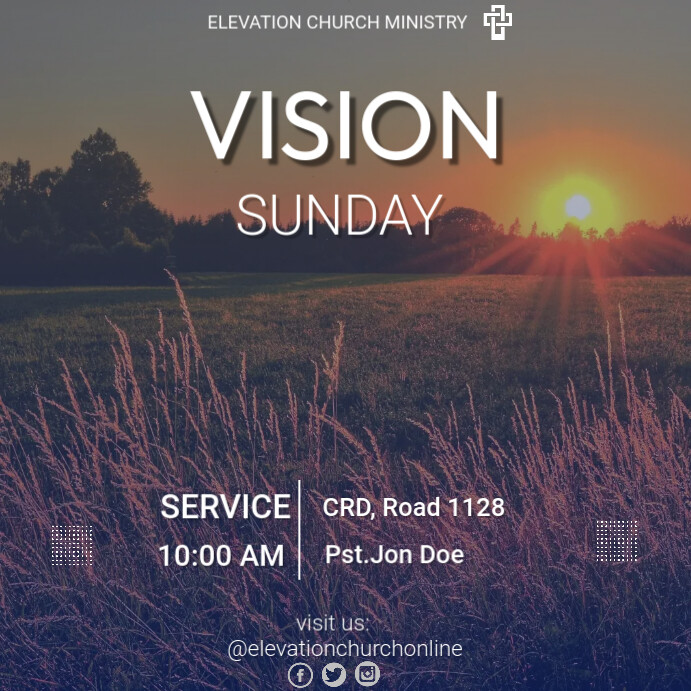 VISION SUNDAY (9) Template | PosterMyWall