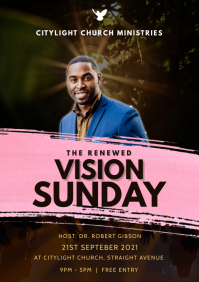 vision sunday flyer template | PosterMyWall