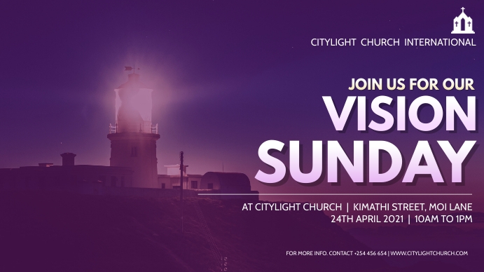 Copy of vision sunday church flyer | PosterMyWall