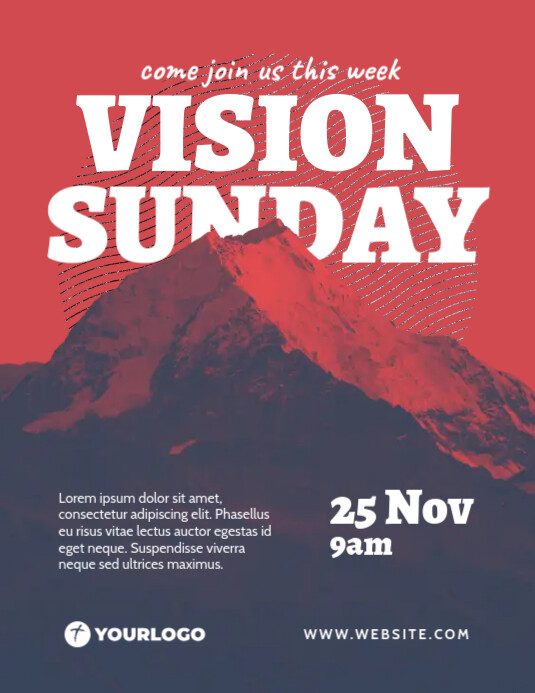 Copy of vision sunday church template | PosterMyWall