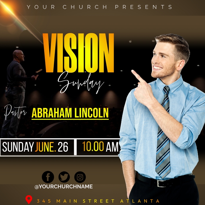 Plantilla de Vision Sunday | PosterMyWall