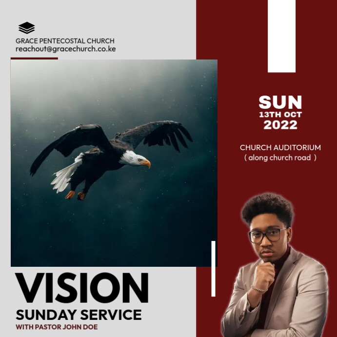 vision sunday Template | PosterMyWall