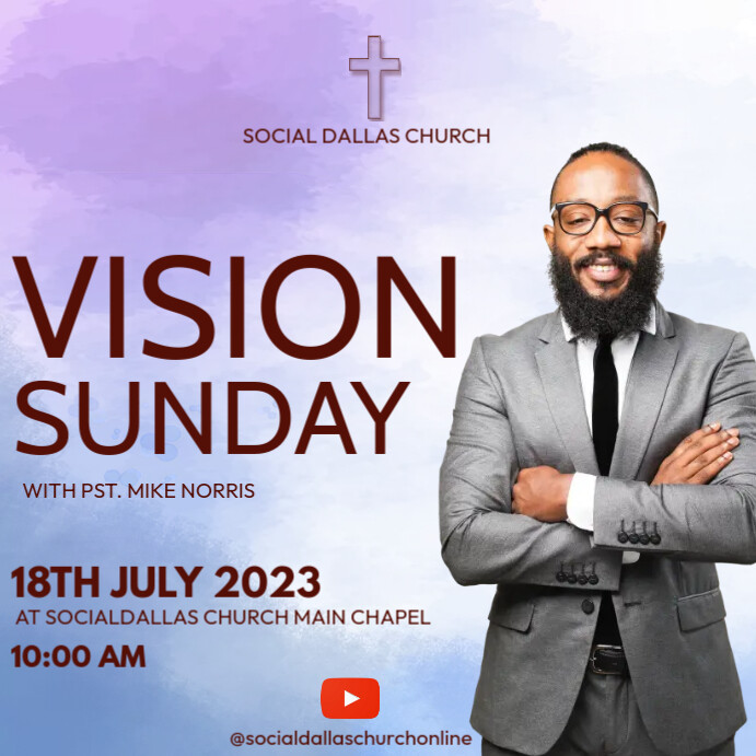 Vision sunday Template | PosterMyWall