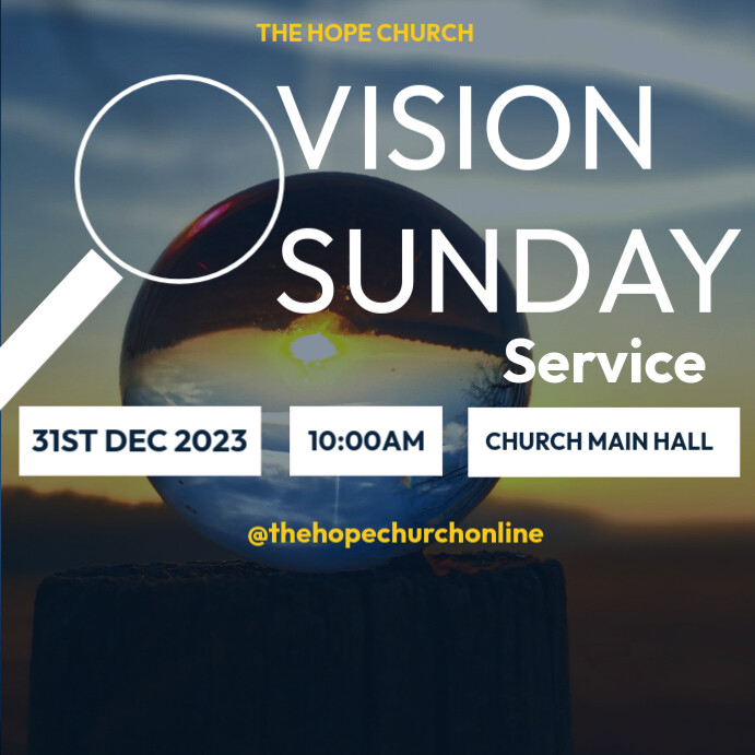 Vision Sunday Template | PosterMyWall