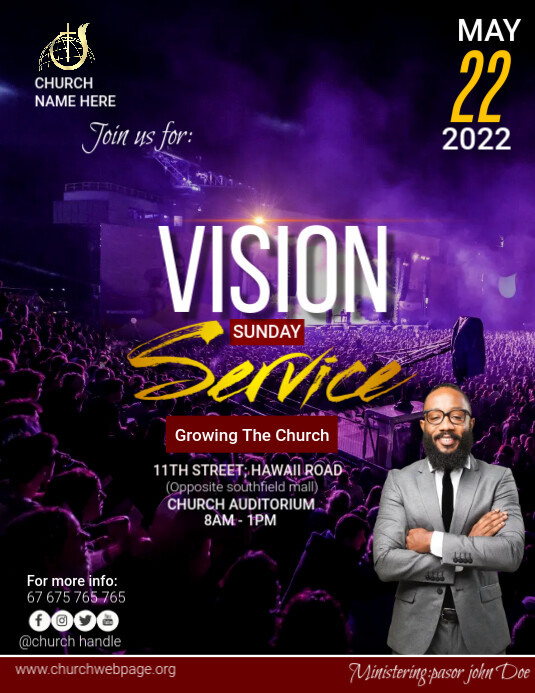 vision sunday Template | PosterMyWall