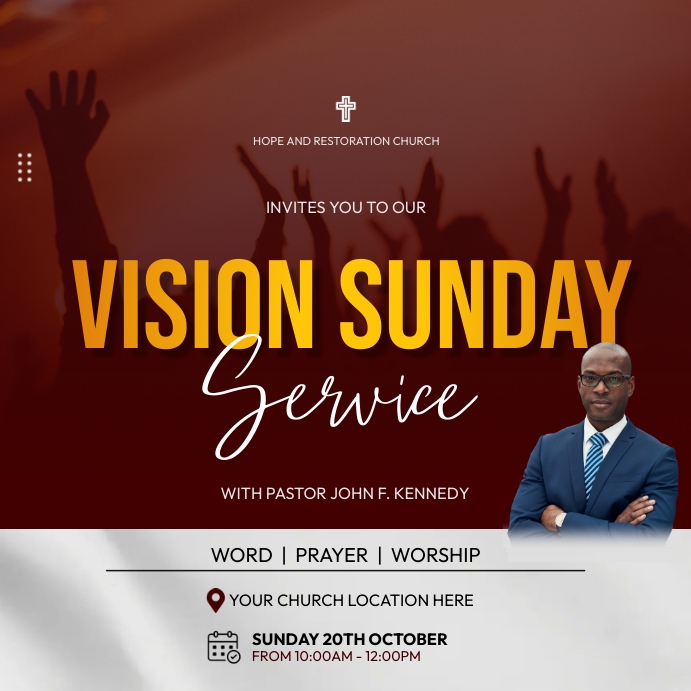 Vision sunday Template | PosterMyWall