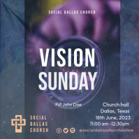 vision sunday service Template | PosterMyWall