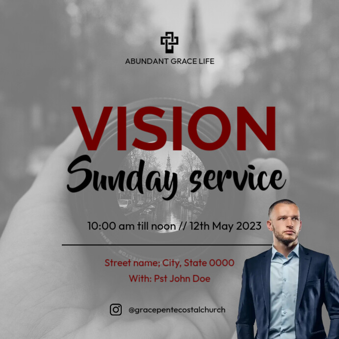 vision sunday Template | PosterMyWall