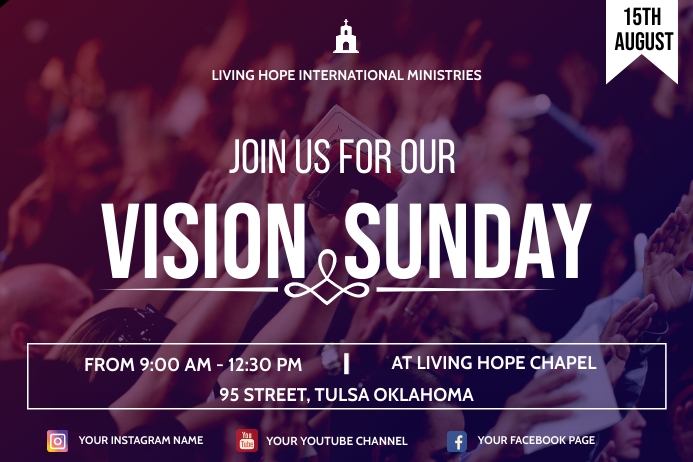 vision sunday Template | PosterMyWall