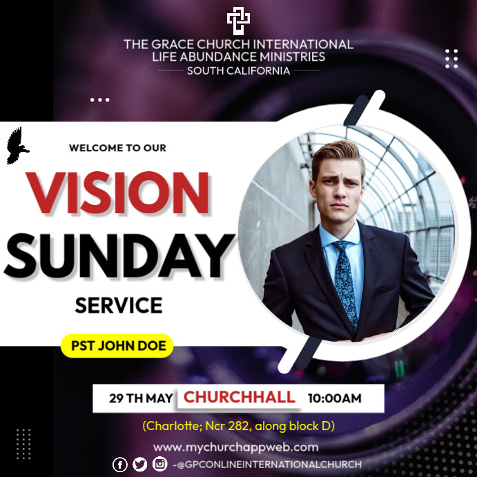 vision sunday Template | PosterMyWall