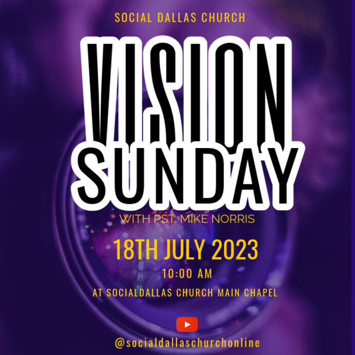 Plantilla de vision sunday | PosterMyWall