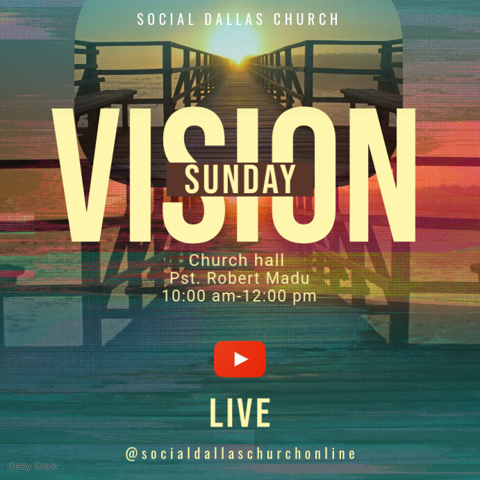 Copy of Vision sunday | PosterMyWall
