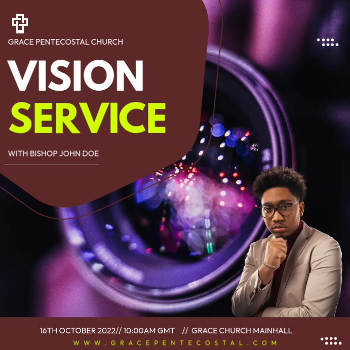 vision sunday Template | PosterMyWall