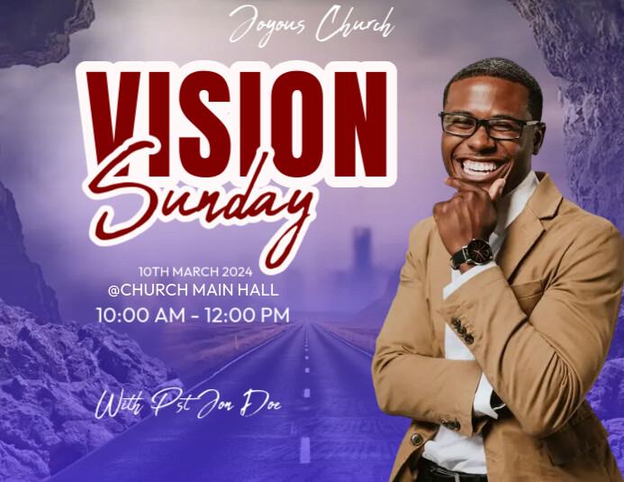 Copy of vision sunday | PosterMyWall