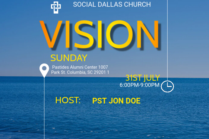 VISION SUNDAY Template | PosterMyWall