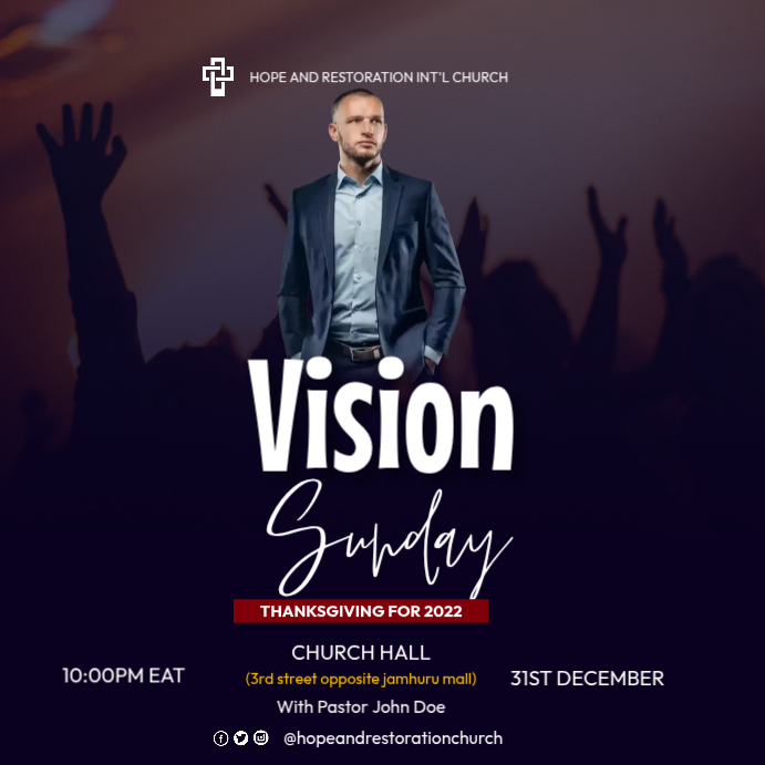 Visi Minggu Templat | PosterMyWall