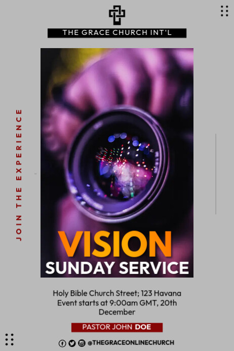 vision sunday Template | PosterMyWall
