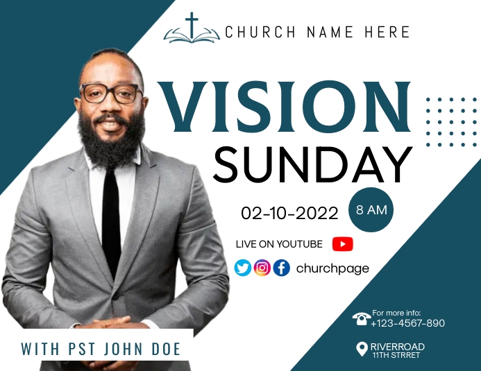 Plantilla de Vision Sunday | PosterMyWall