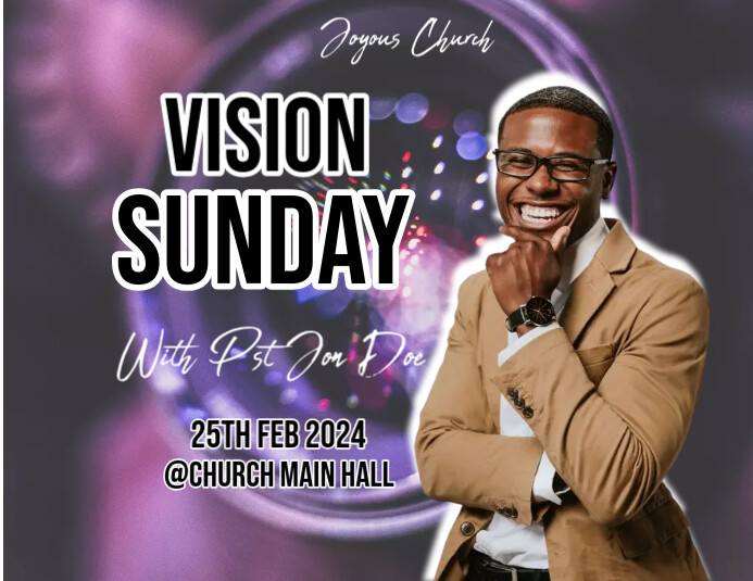vision sunday Template | PosterMyWall