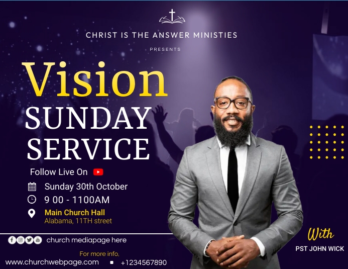 Vision Sunday Template | PosterMyWall