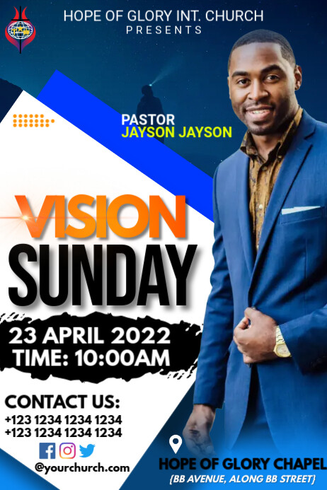 Visi Minggu Templat | PosterMyWall