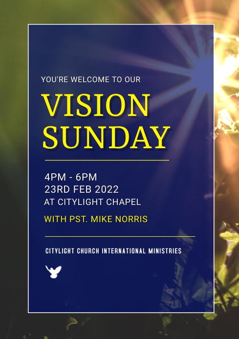 vision sunday Template | PosterMyWall
