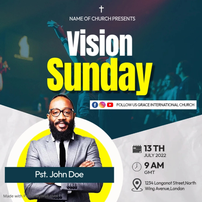 Copy of VISION SUNDAY FLYER | PosterMyWall