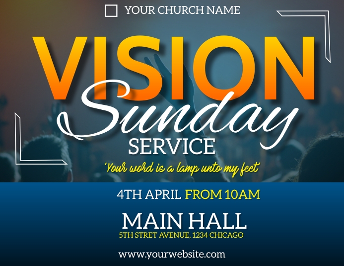 Copy of vision sunday flyer | PosterMyWall