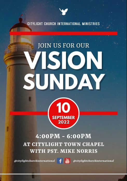 vision sunday flyer template | PosterMyWall