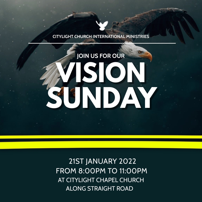 vision sunday flyer template | PosterMyWall