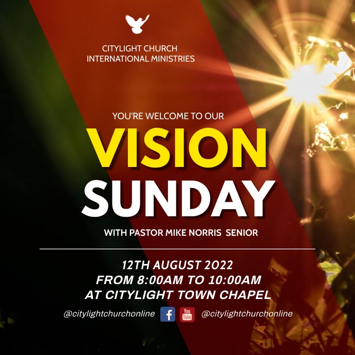 vision sunday flyer template | PosterMyWall