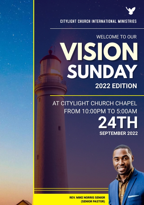 vision sunday flyer template | PosterMyWall