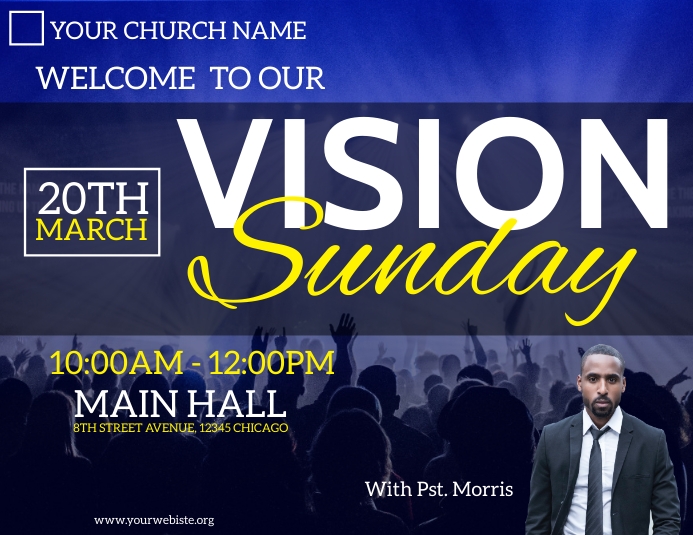 vision sunday poster Template | PosterMyWall